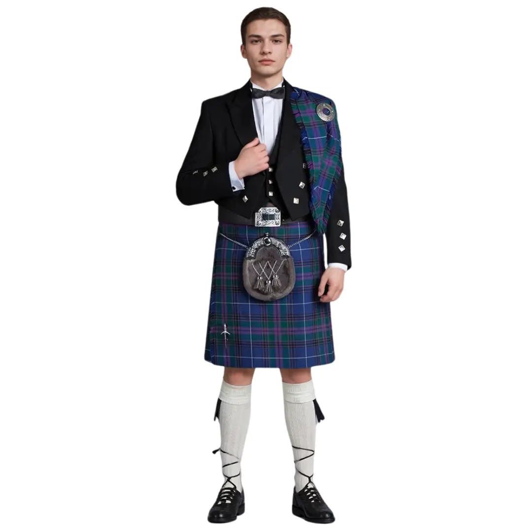 Classic Prince Charlie Kilt Outfit Package 9 PCS Sets