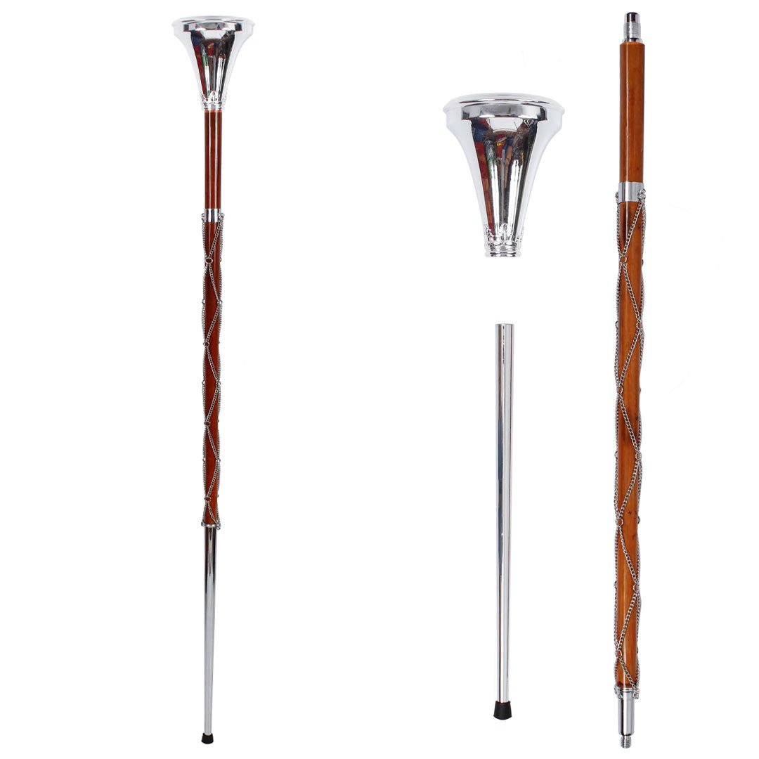 Drum Major Mace Stave Flat Head Chrome Plated Three Parts – Imperial ...
