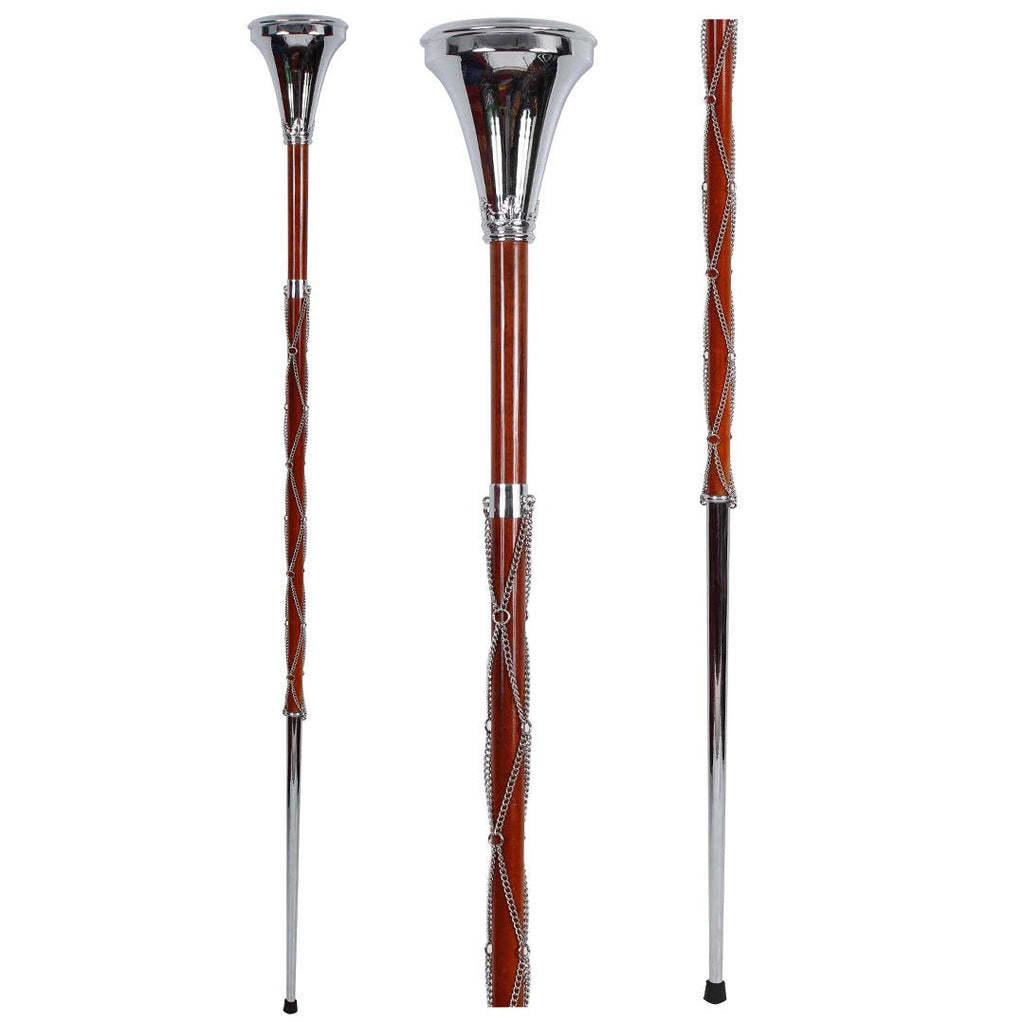 Drum Major Mace Stave Plain Flat Head Chrome Plated – Imperial Highland ...