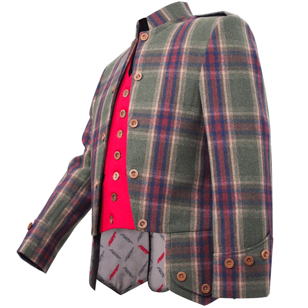 Ettrick Tweed Sheriffmuir Jacket With Red Waistcoat – Imperial Highland ...
