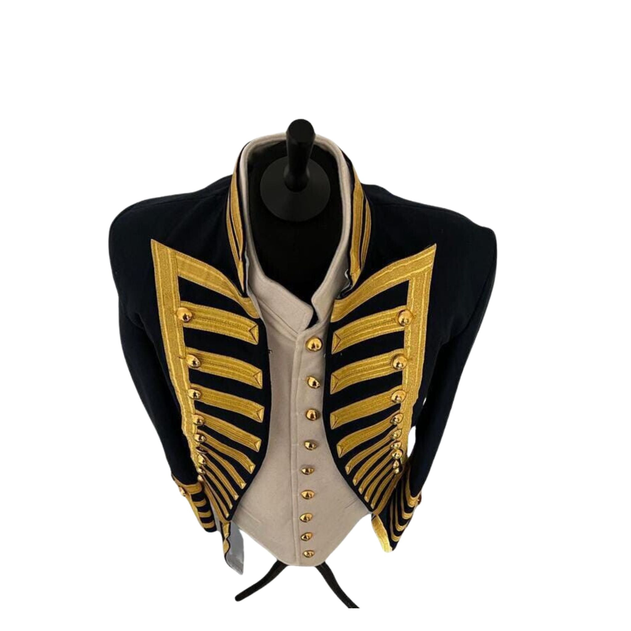 Napoleonic Regency Naval Admiral Captain Frock Coat With Waistcoat ...