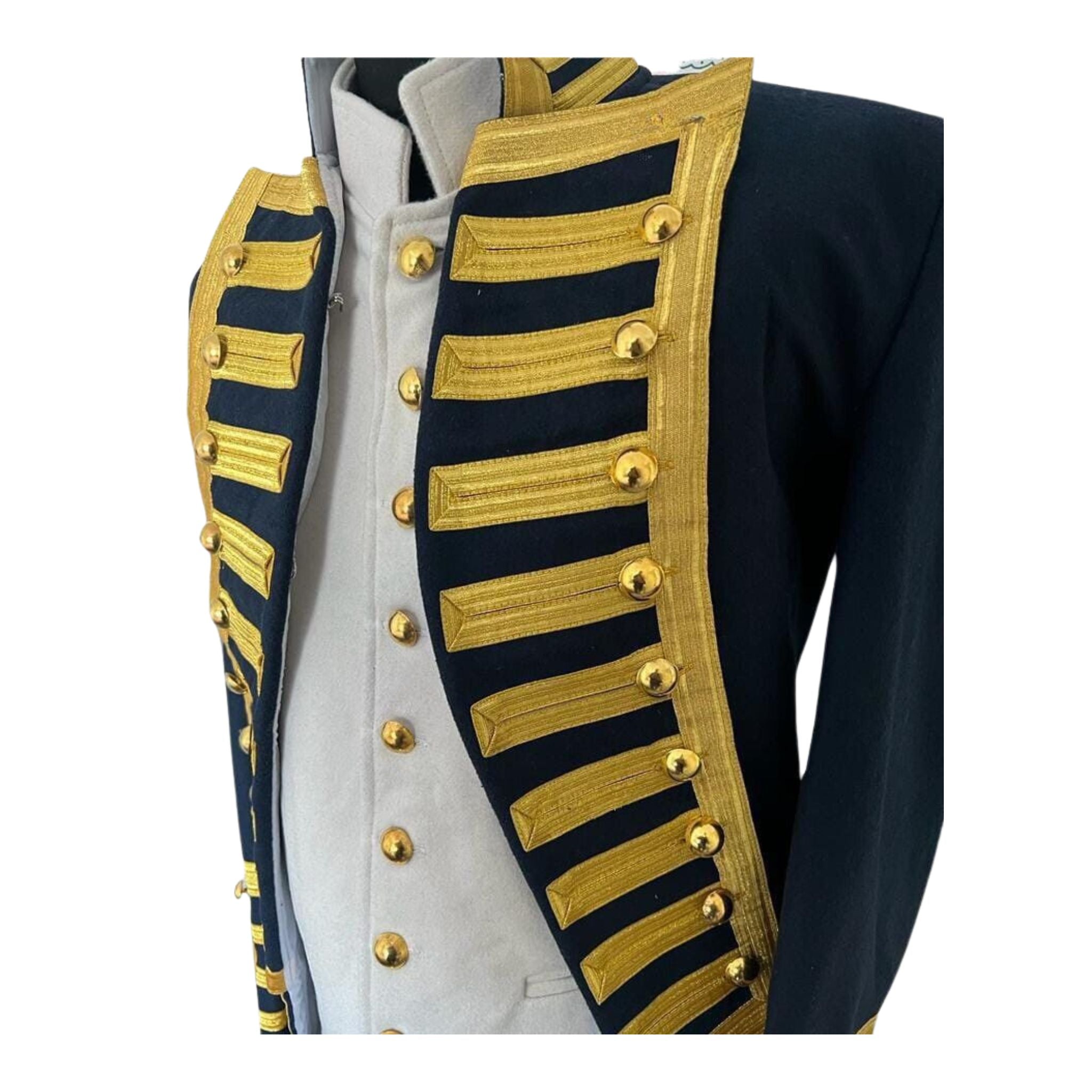 Napoleonic Regency Naval Admiral Captain Frock Coat With Waistcoat ...