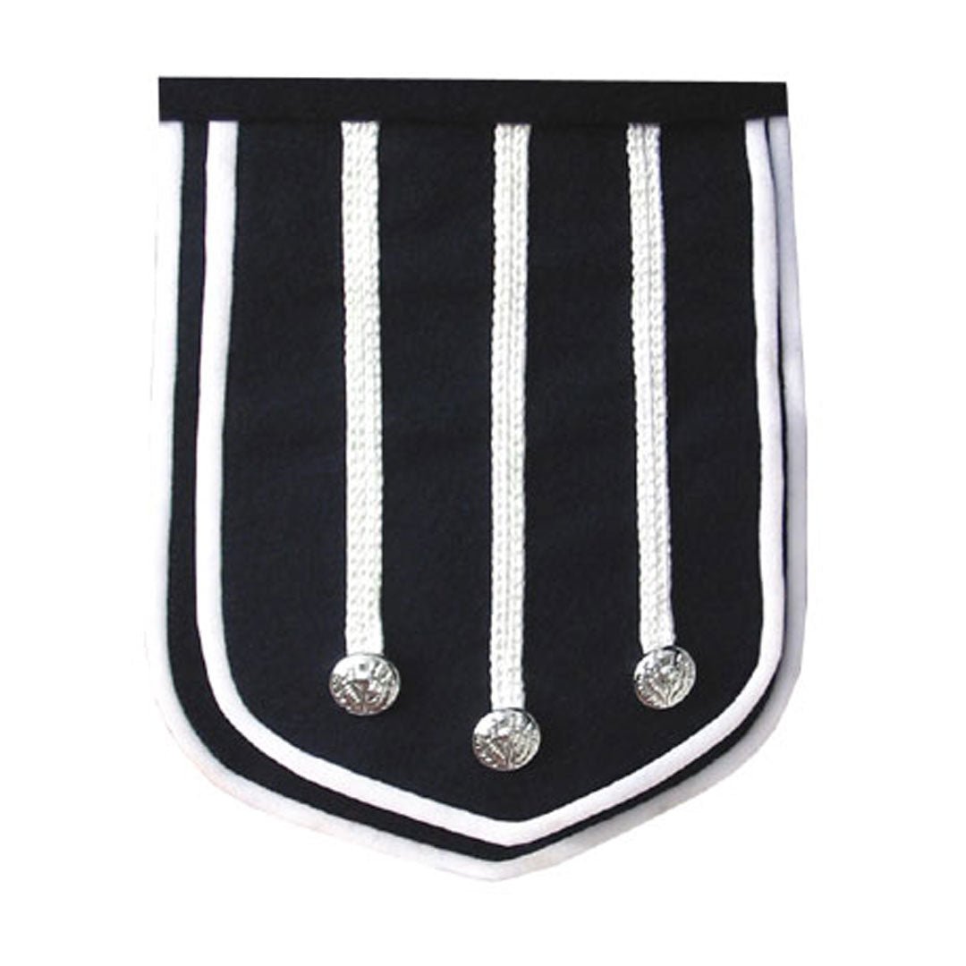 Pipe Band Doublet Navy Blue With Silver Braid And White Piping ...