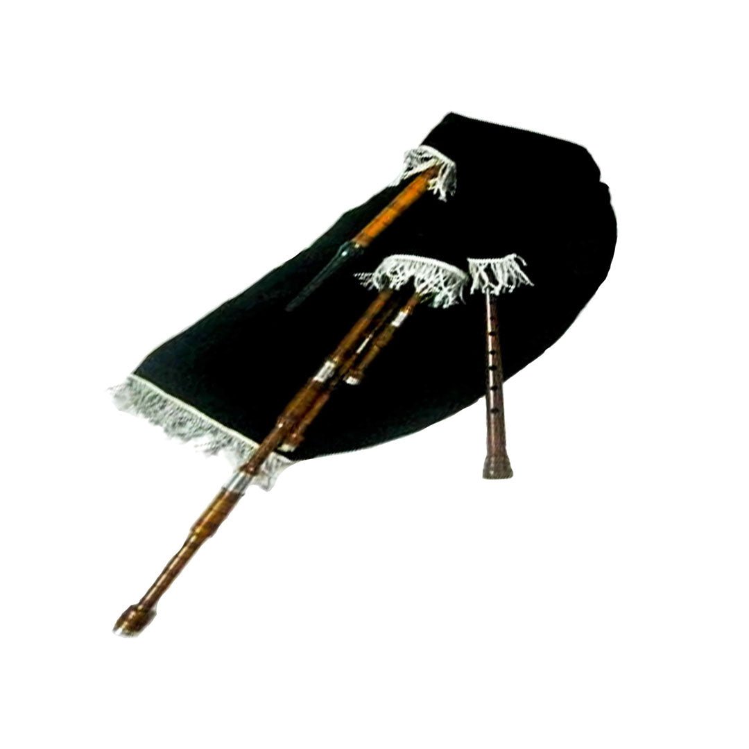 Rosewood Lowland Border Pipes Natural Finish Without Bellows Set ...