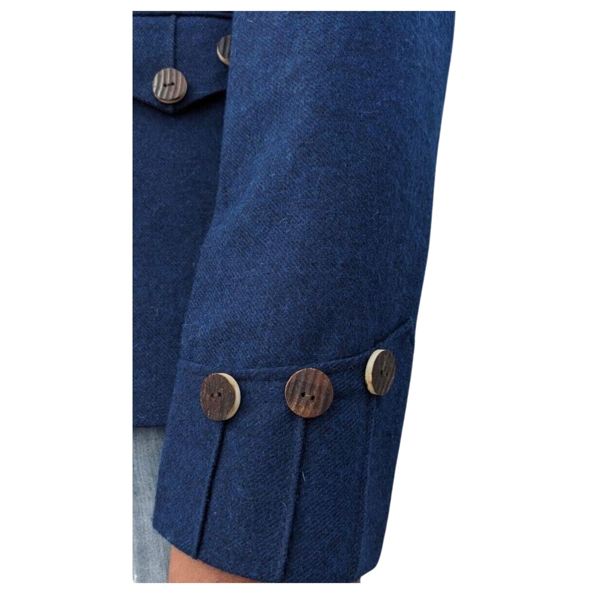 Scottish Men Blue Tweed Kilt jacket And Waistcoat Argyll Wedding Kilts ...